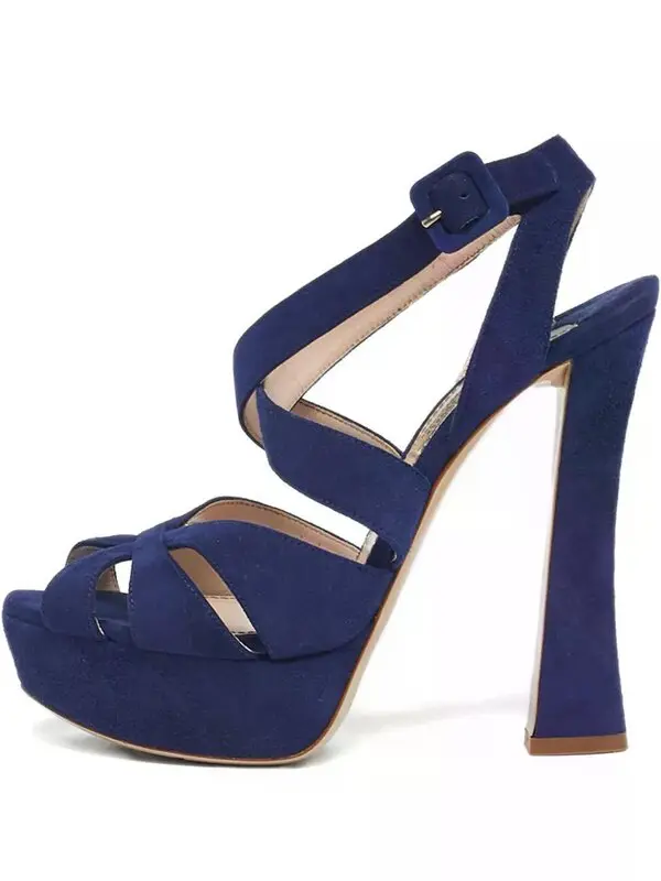 Miu Miu Suede Platform Sandals