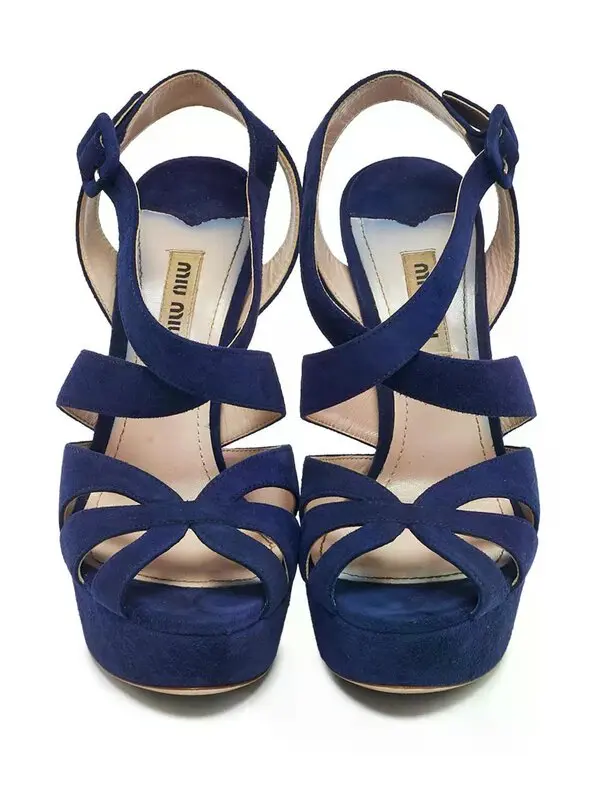 Miu Miu Suede Platform Sandals