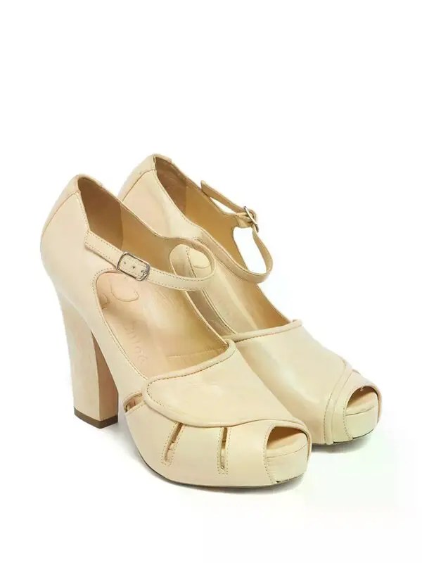 Chloé Mary Jane Block-heel Pumps