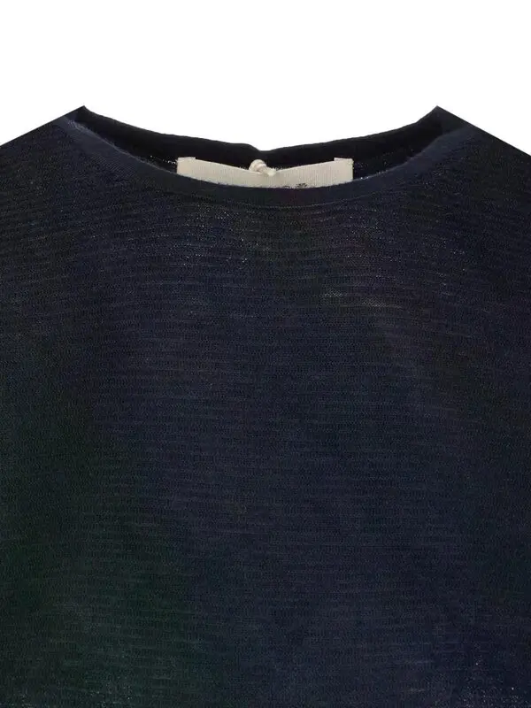LISA YANG Ira Crew-neck Short-sleeve T-shirt - Blue