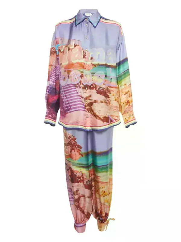 Zimmermann Printed Silk Suit