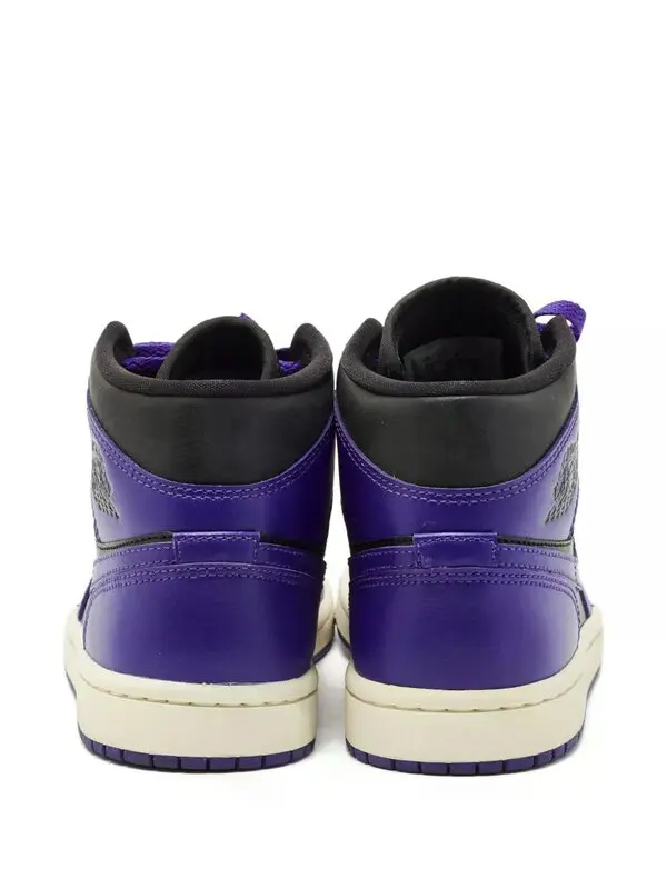 JORDAN 1 Mid Leather Sneakers - Purple