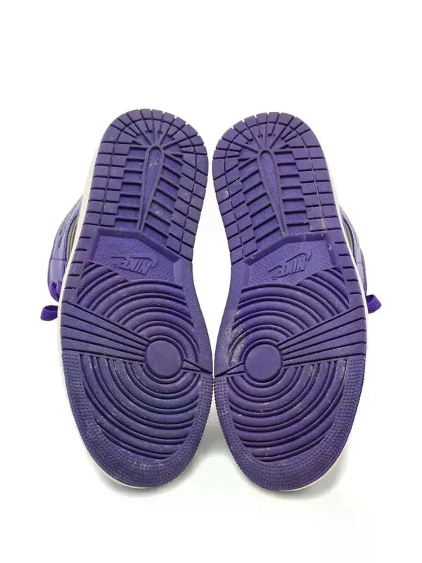 JORDAN 1 Mid Leather Sneakers - Purple