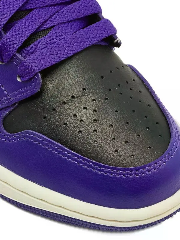 JORDAN 1 Mid Leather Sneakers - Purple