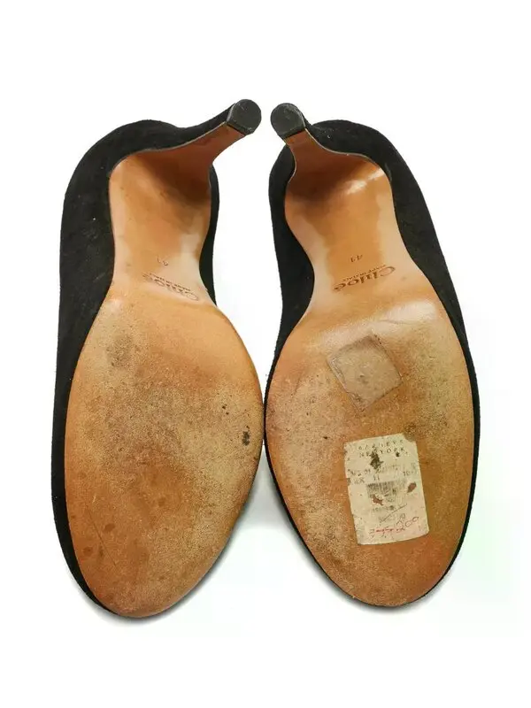Chloé Round-toe Leather Pumps
