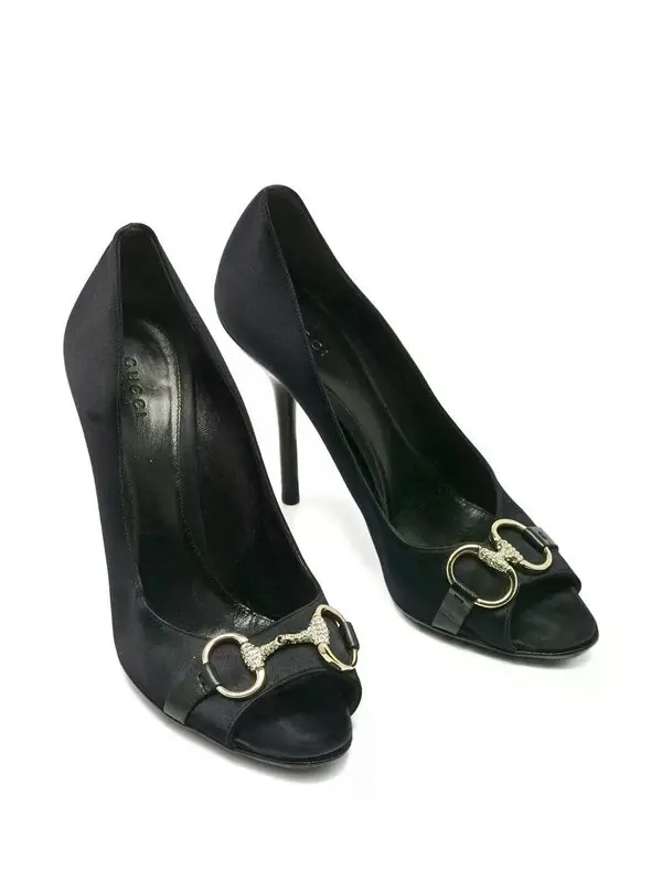 Gucci Horsebit Peep-toe Pumps