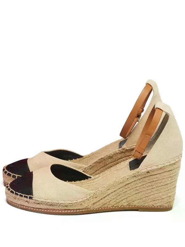 Tory Burch Canvas And Leather Espadrilles