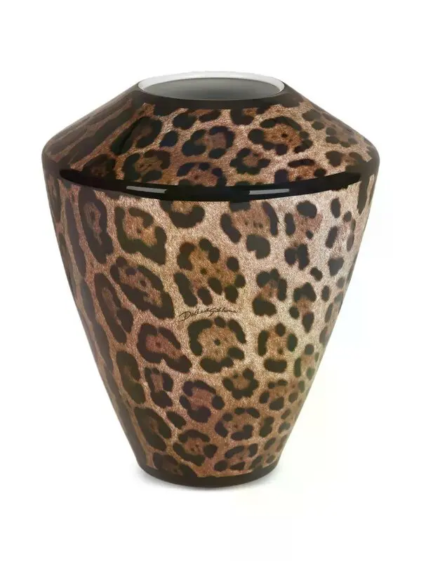 Dolce & Gabbana Large Leopard-print Amphora Vase