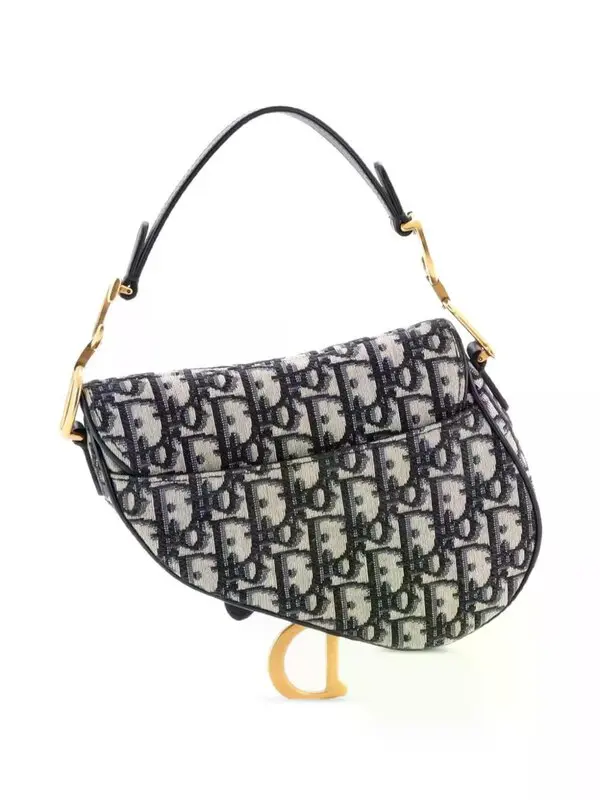 Dior Saddle Handbag Oblique Canvas Mini Shoulder Bag - Blue