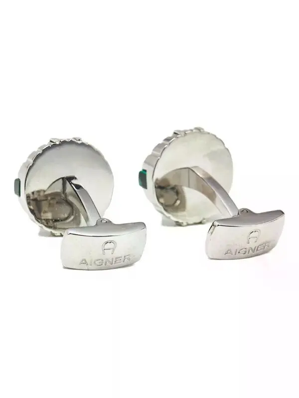 AIGNER Logo Detail Cufflinks