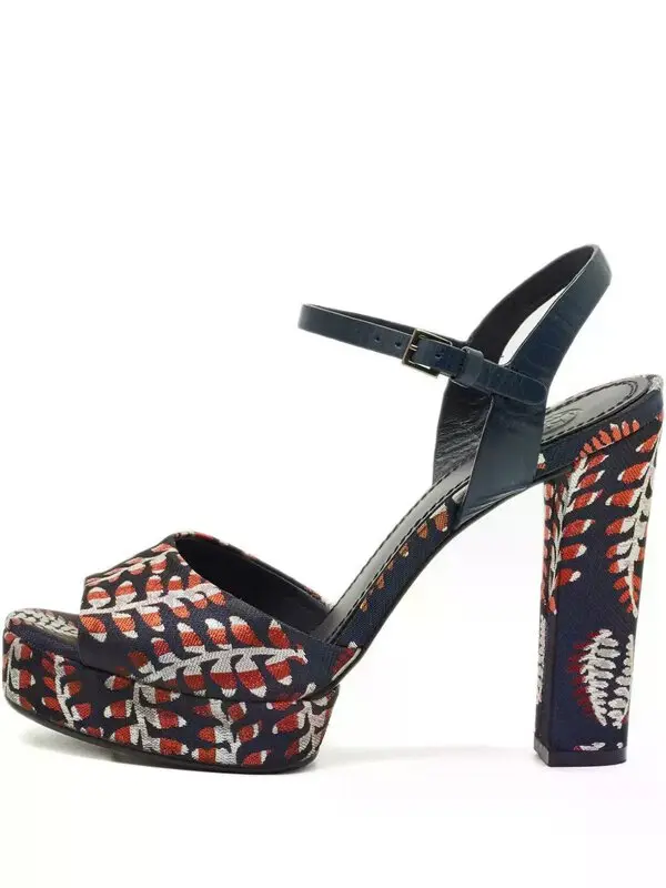 Tory Burch Brocade Block-heel Sandals