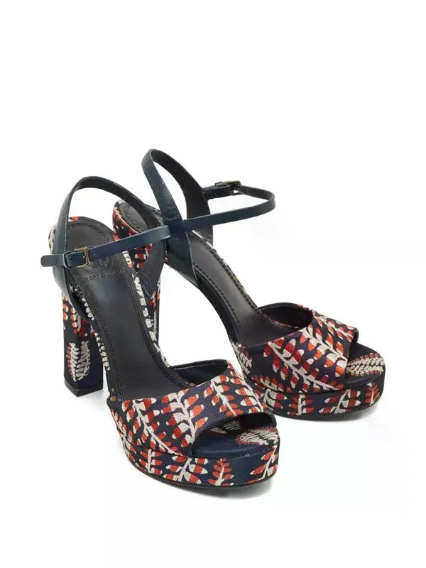 Tory Burch Brocade Block-heel Sandals