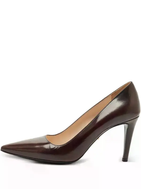 Prada Pointed-toe Leather Pumps