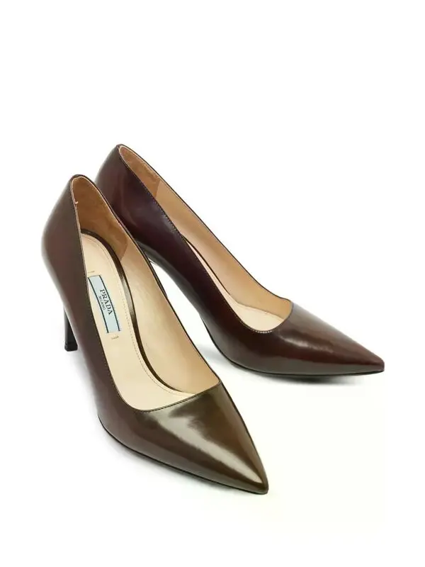 Prada Pointed-toe Leather Pumps