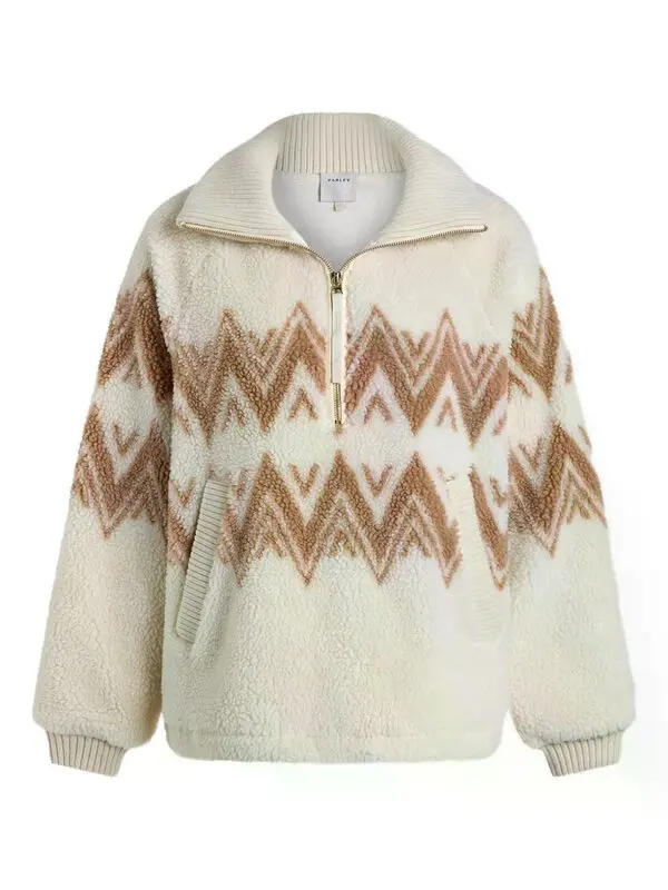 Varley Half-zip Sherpa Sweater - Neutrals