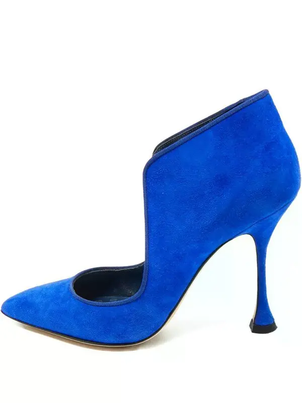 Manolo Blahnik Espedal Pointed Toe Pumps - Blue