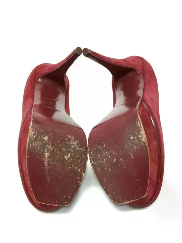 Saint Laurent Tribtoo Platform Pumps - Red