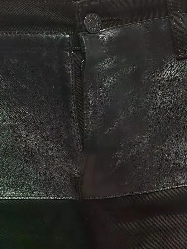 Gucci Leather-trimmed Trousers