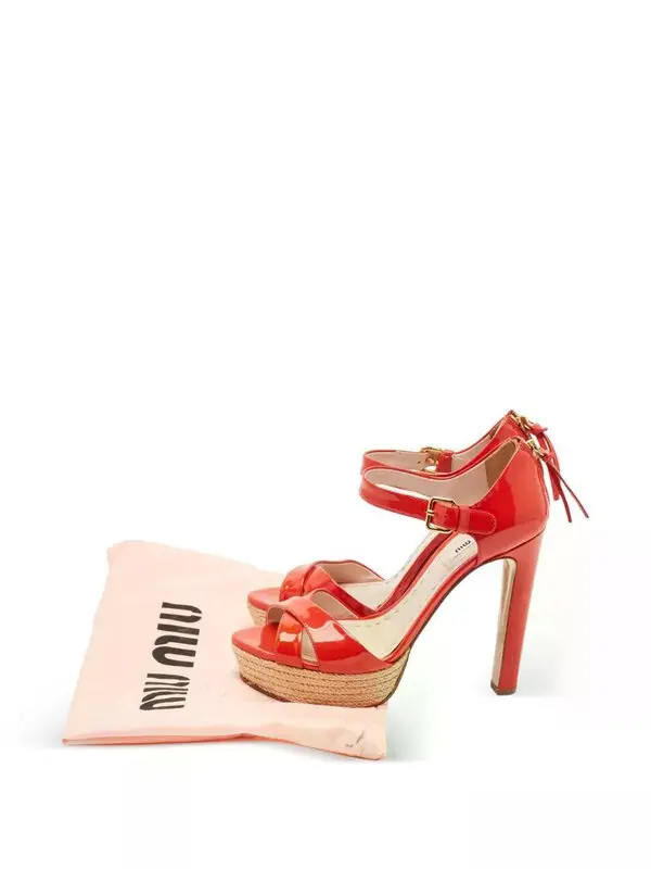 Miu Miu Platform Cross-strap Heeled Sandals