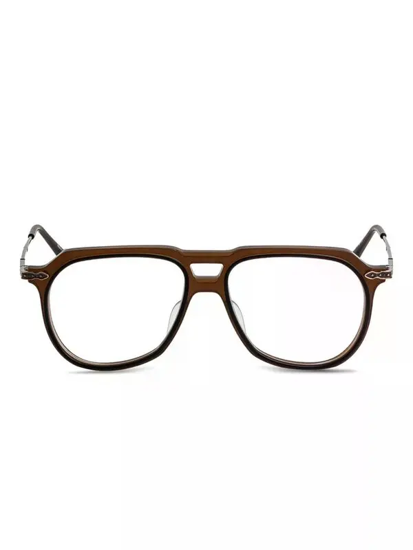 Matsuda Browline Eyeglasses - Brown