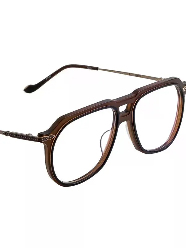 Matsuda Browline Eyeglasses - Brown