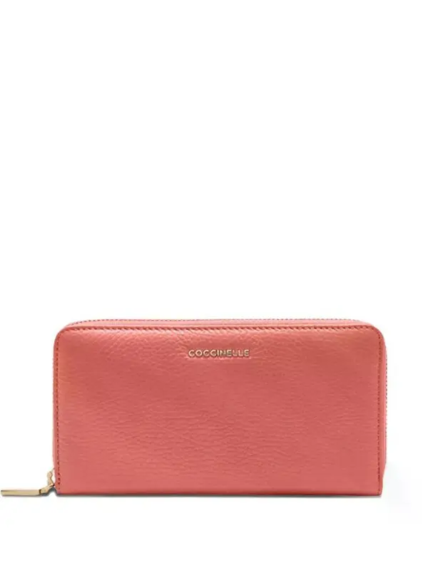COCCINELLE Leather Long Wallet - Pink
