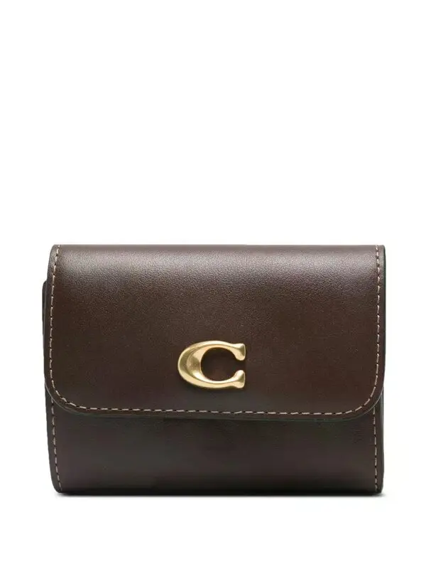 COACH Logo-plaque Fold Wallet - Brown