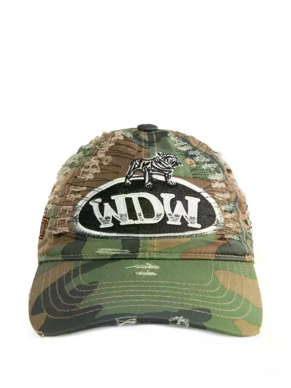 WHO DECIDES WAR BY EV BRAVADO Camouflage Baseball Cap - Green