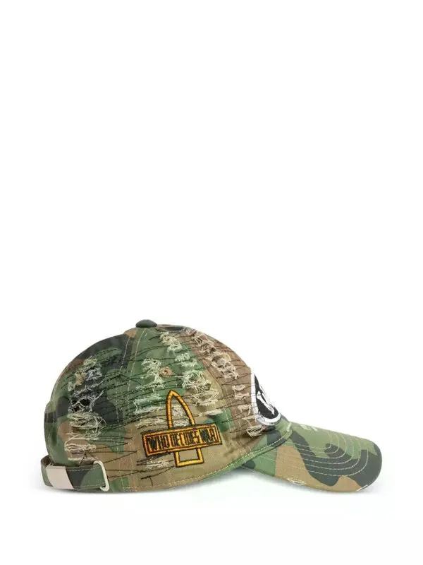 WHO DECIDES WAR BY EV BRAVADO Camouflage Baseball Cap
