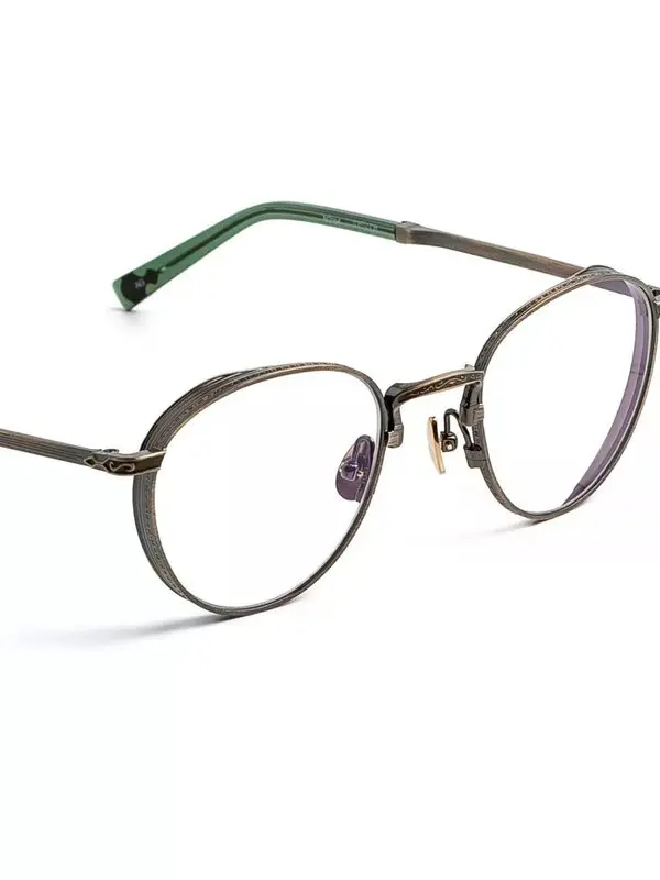 Matsuda Round Metal Eyeglasses - Brown