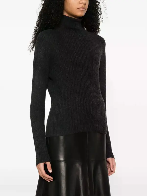 GRAN SASSO Turtleneck Ribbed Sweater