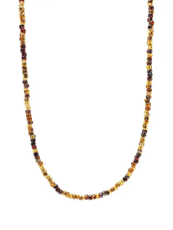 NIALAYA JEWELRY Miyuki Beaded Necklace - Gold