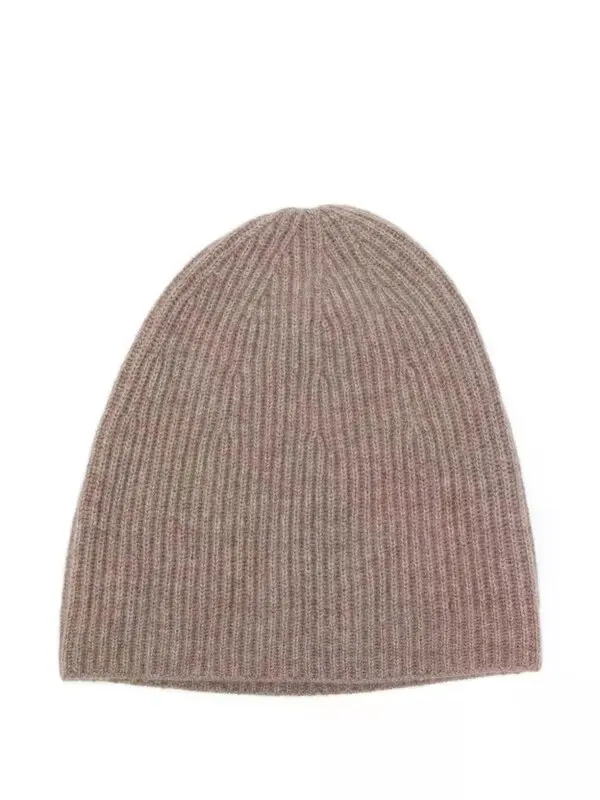 LOOP CASHMERE Ribbed Knit Beanie