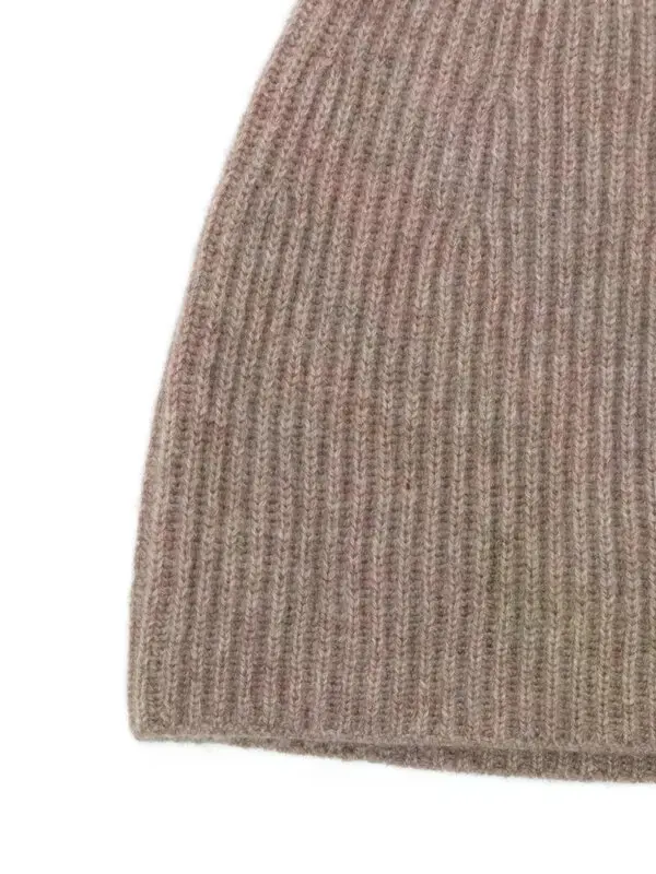 LOOP CASHMERE Ribbed Knit Beanie
