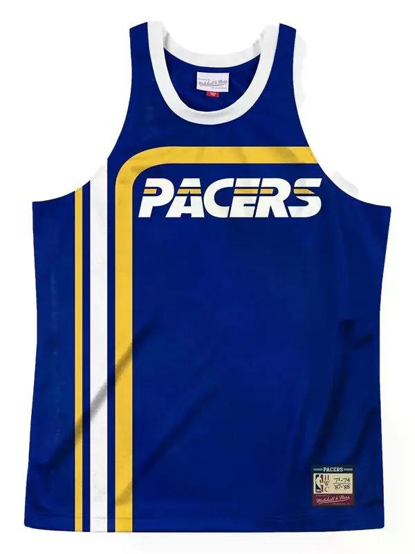 Mitchell & Ness Pacers Team Striped Tank Top