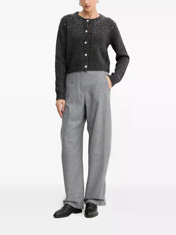 FRACOMINA Bead-embellished Cardigan - Grey