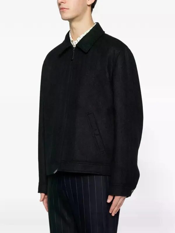 Brioni Zip-up Jacket - Black