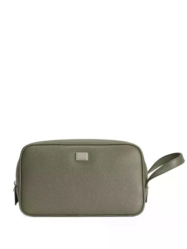 Dolce & Gabbana Logo-plaque Clutch - Green