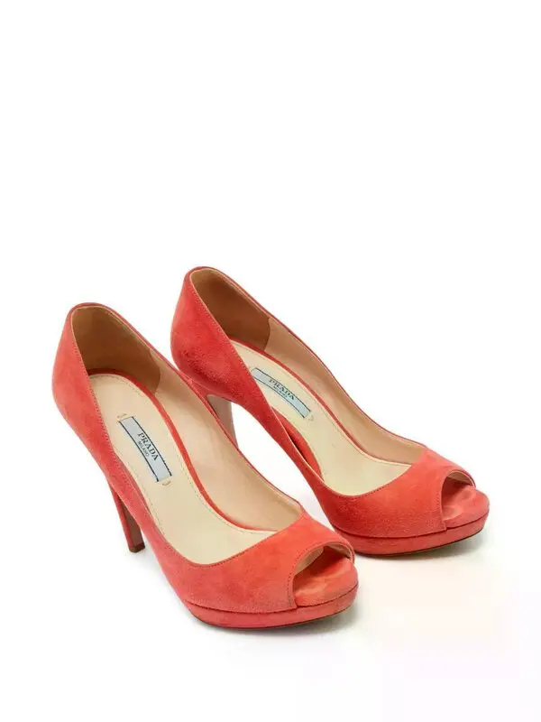 Prada Platform Peep-toe Pumps