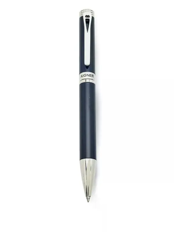 AIGNER Logo-detail Ballpoint Pen - Blue