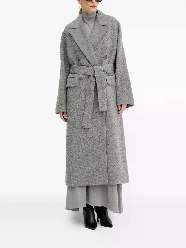 BOSS Bouclé Belted Coat