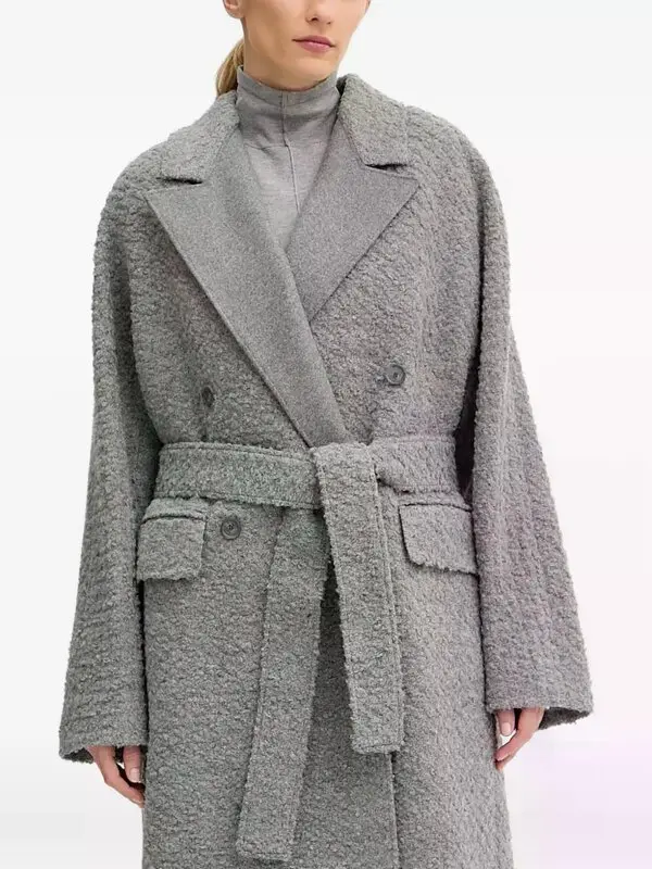 BOSS Bouclé Belted Coat