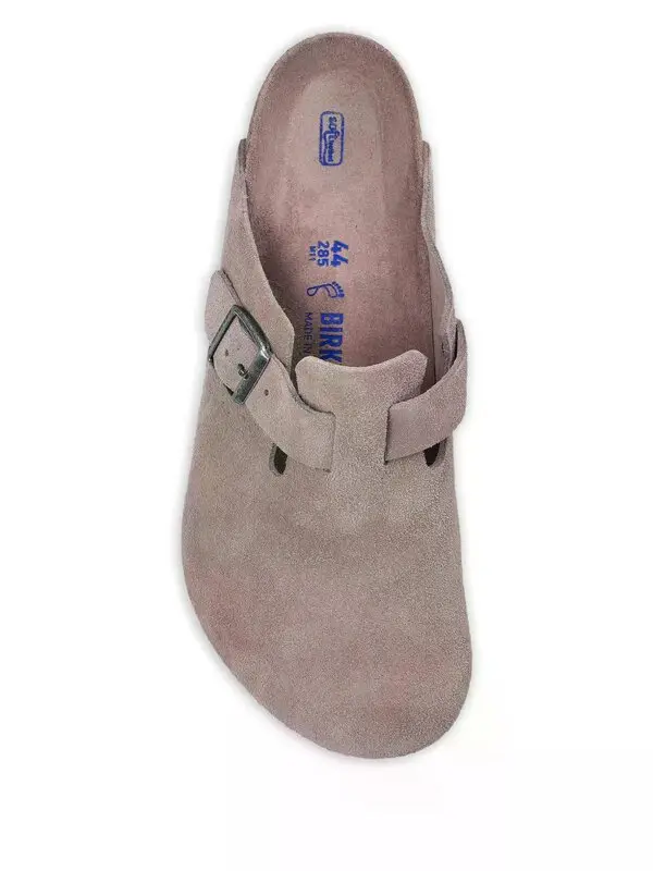 BIRKENSTOCK Boston Suede Clogs - Grey