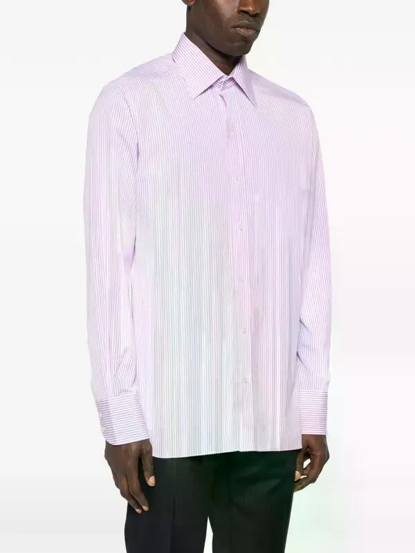 TOM FORD Striped-pattern Shirt - Pink