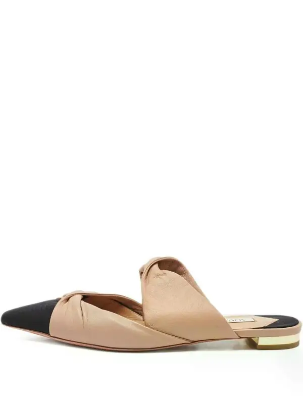 AQUAZZURA Twist-strap Flat Mules