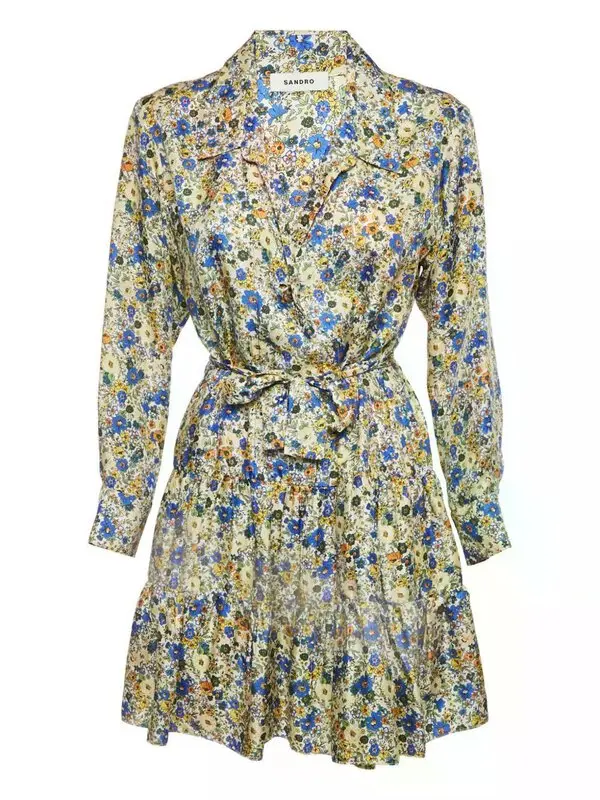 Sandro Floral Print Dress