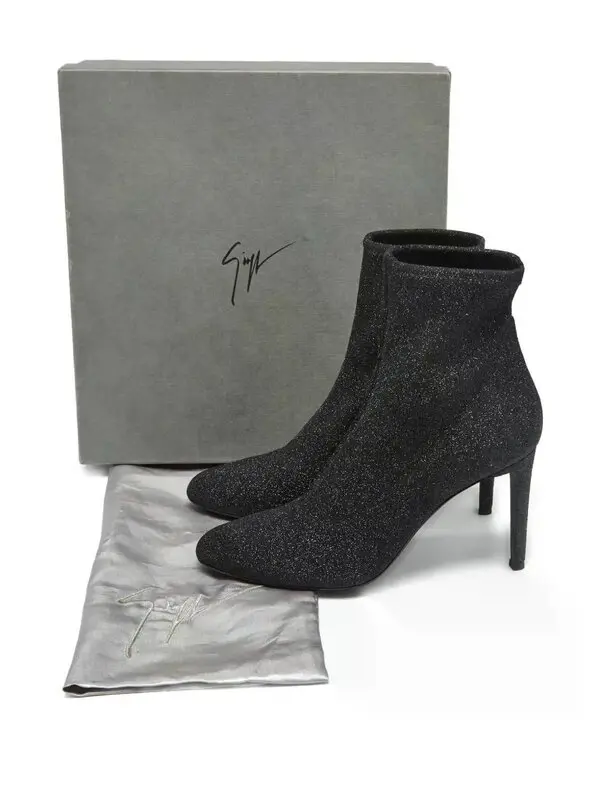 GIUSEPPE ZANOTTI Glitter Ankle Boots