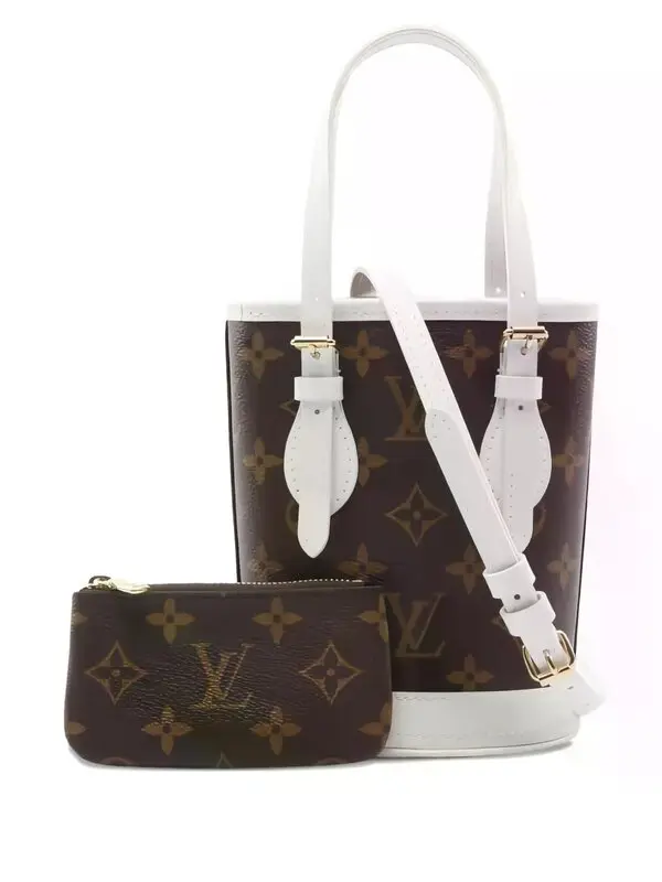 LOUIS VUITTON Nano Monogram Canvas Bucket Bag - Brown