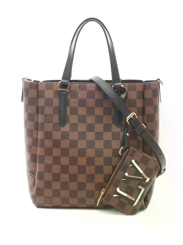 LOUIS VUITTON Belmont Check-pattern Tote Bag