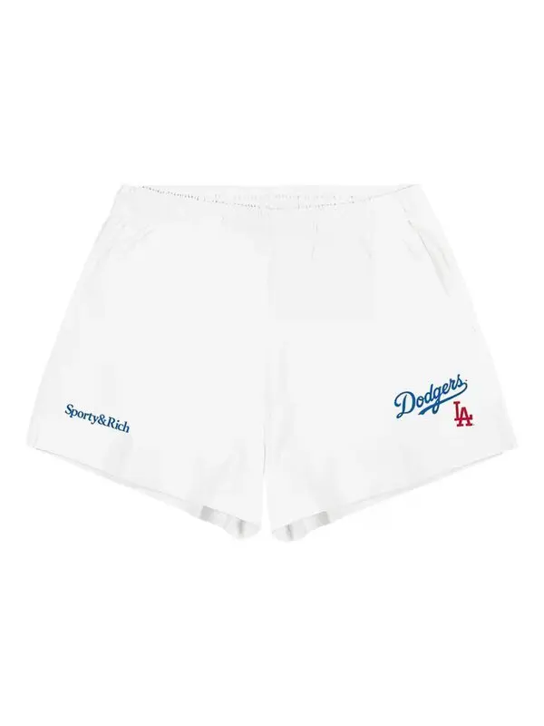 SPORTY & RICH Embroidered Shorts - White